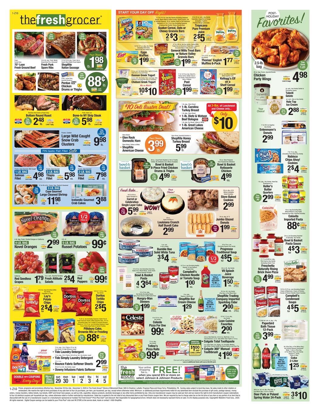 The Fresh Grocer Weekly Ad Flyer November 29 to December 5, 2020