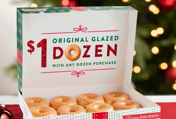 Buy 1 Dozen Doughnuts In-Store, Get 1 Original Glazed Dozen for $1 at ...