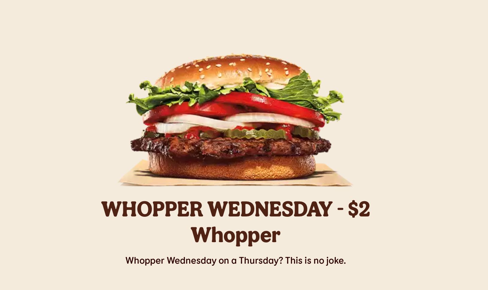 $2 Whoppers At Burger King Today April 1st! AND MORE DEALS WHEN YOU ...