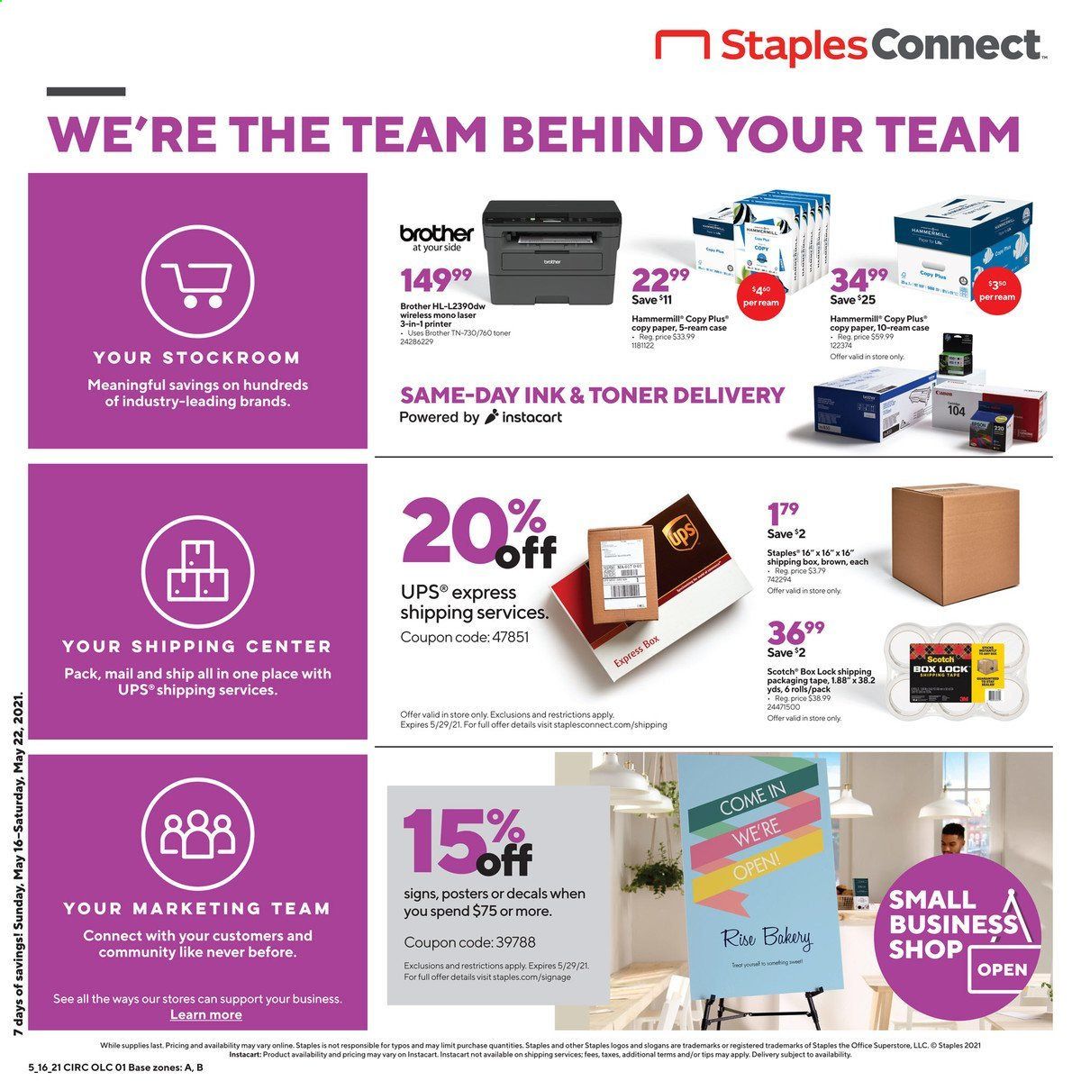 Staples Weekly Ad Flyer May 16 to May 22
