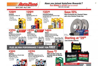 AutoZone Weekly Ads, Deals & Flyers January 2023