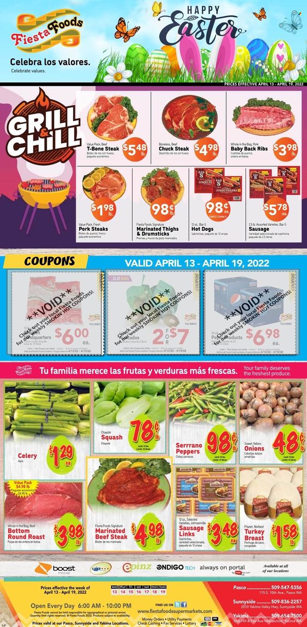 Fiesta Foods SuperMarkets (WA) Weekly Ad Flyer April 13 to April 20