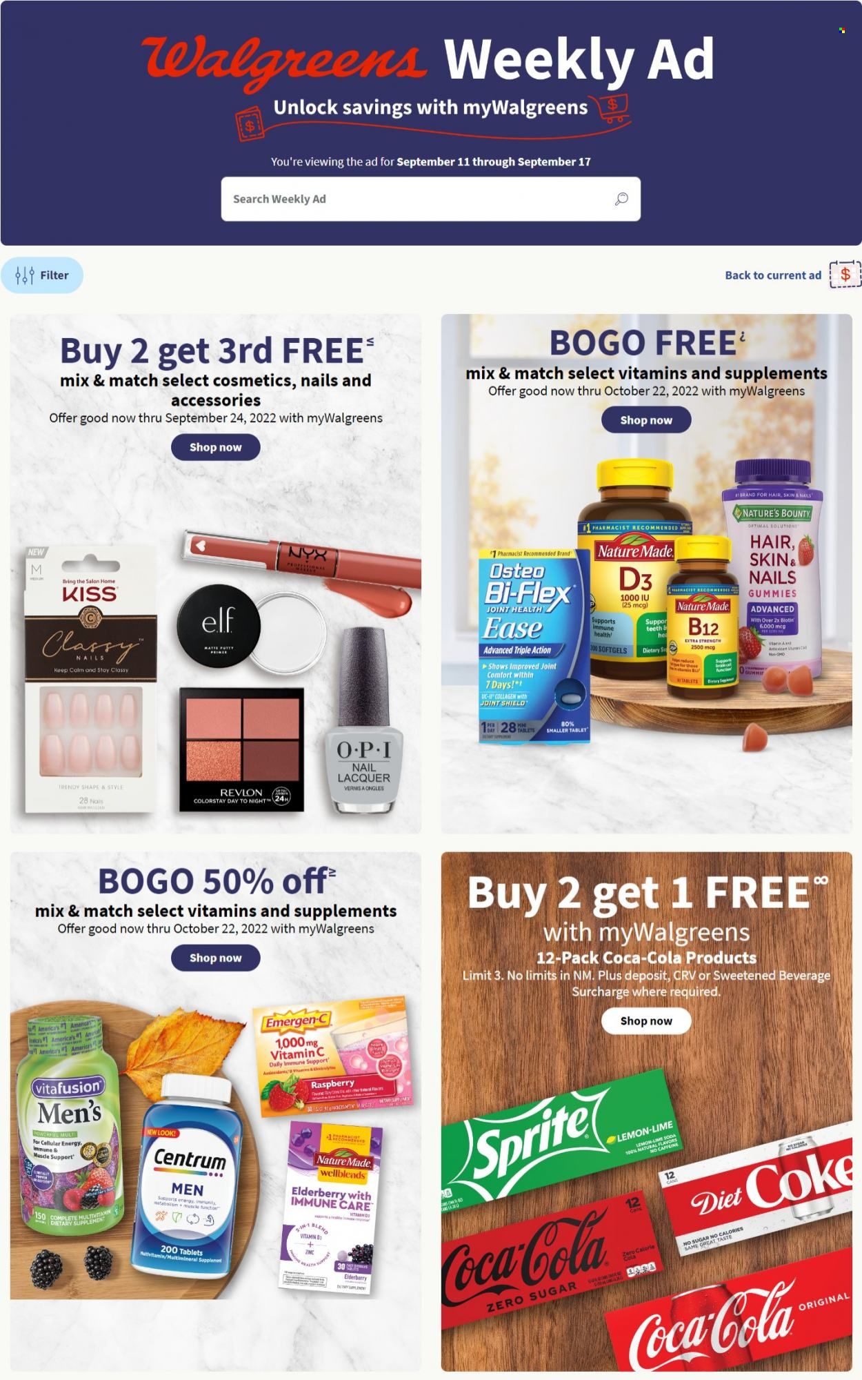 Walgreens Weekly Ad Flyer Specials September 11 to September 17, 2022