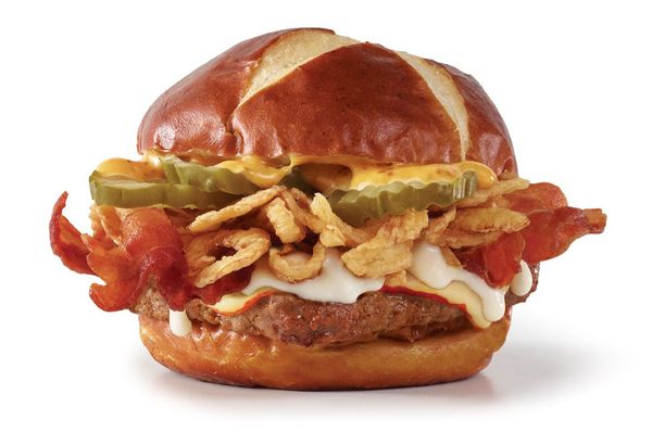The Returning Pretzel Bacon Pub Cheeseburger Lands at Wendy’s for a ...