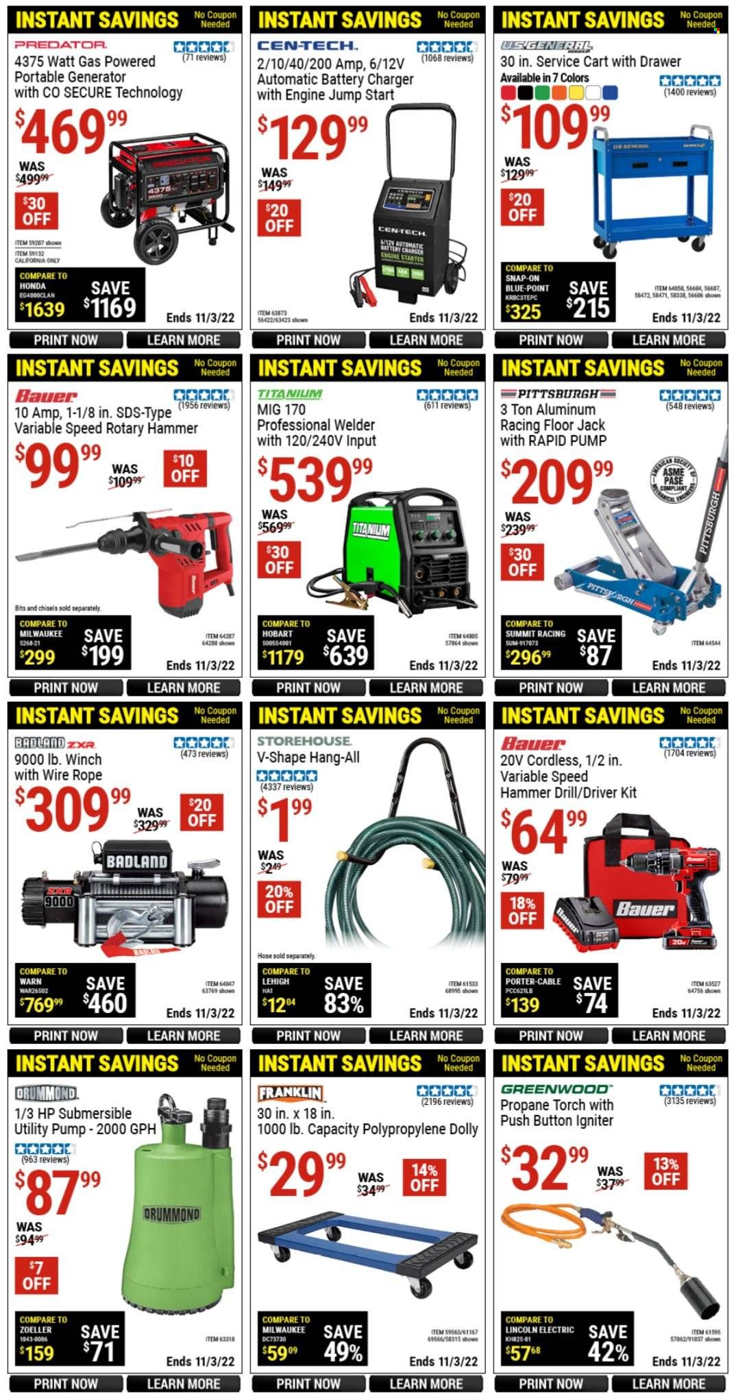 Harbor Freight Weekly Ad Flyer Specials October 17 to November 3, 2022