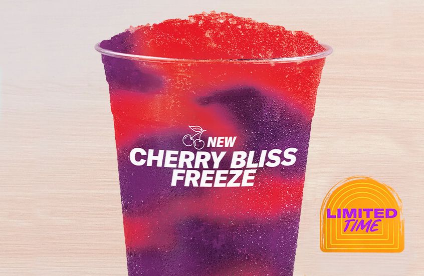 The Refreshing New Cherry Bliss Freeze Debuts at Taco Bell