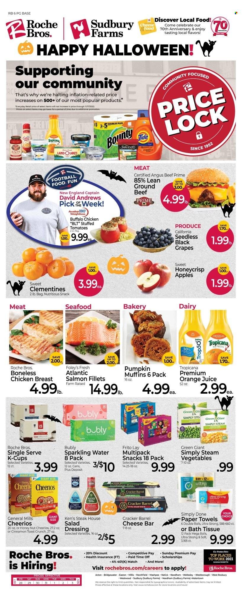 Roche Bros. (MA) Weekly Ad Flyer Specials October 28 to November 3, 2022