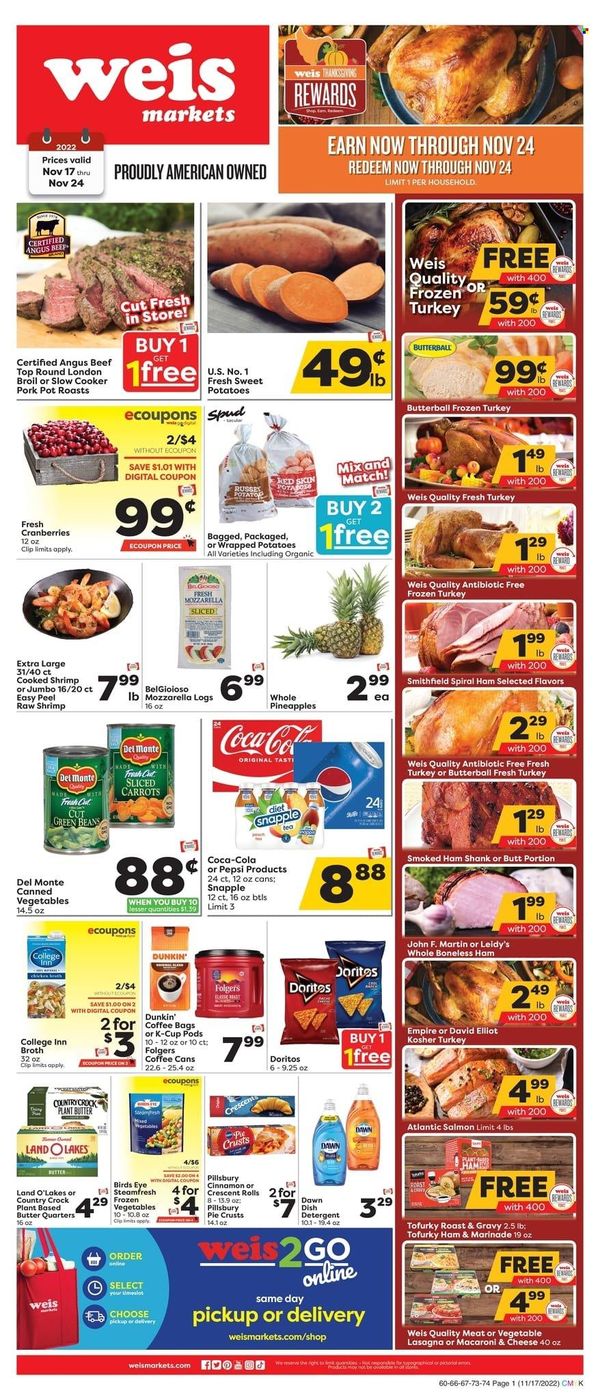 Weis (MD, NY, PA) Weekly Ad Flyer Specials November 17 to November 24, 2022