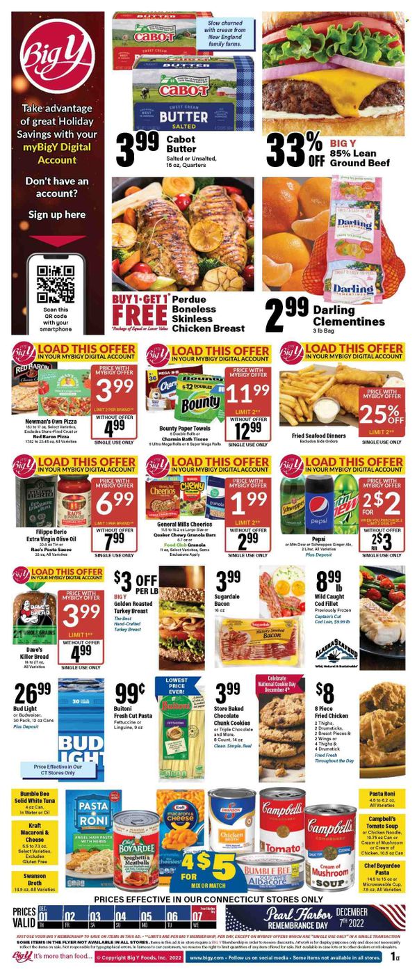 Big Y (CT) Weekly Ad Flyer Specials December 1 to December 7, 2022