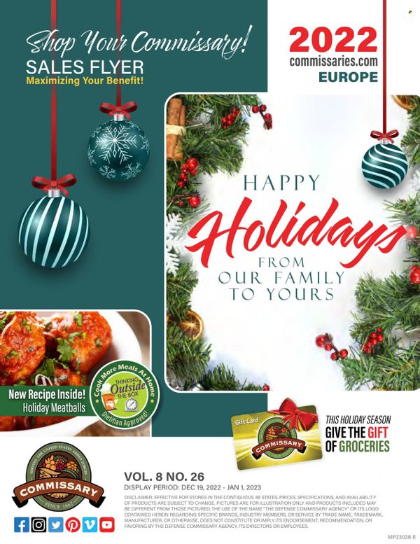 Commissary Weekly Ad Flyer Specials December 19 to January 1, 2023