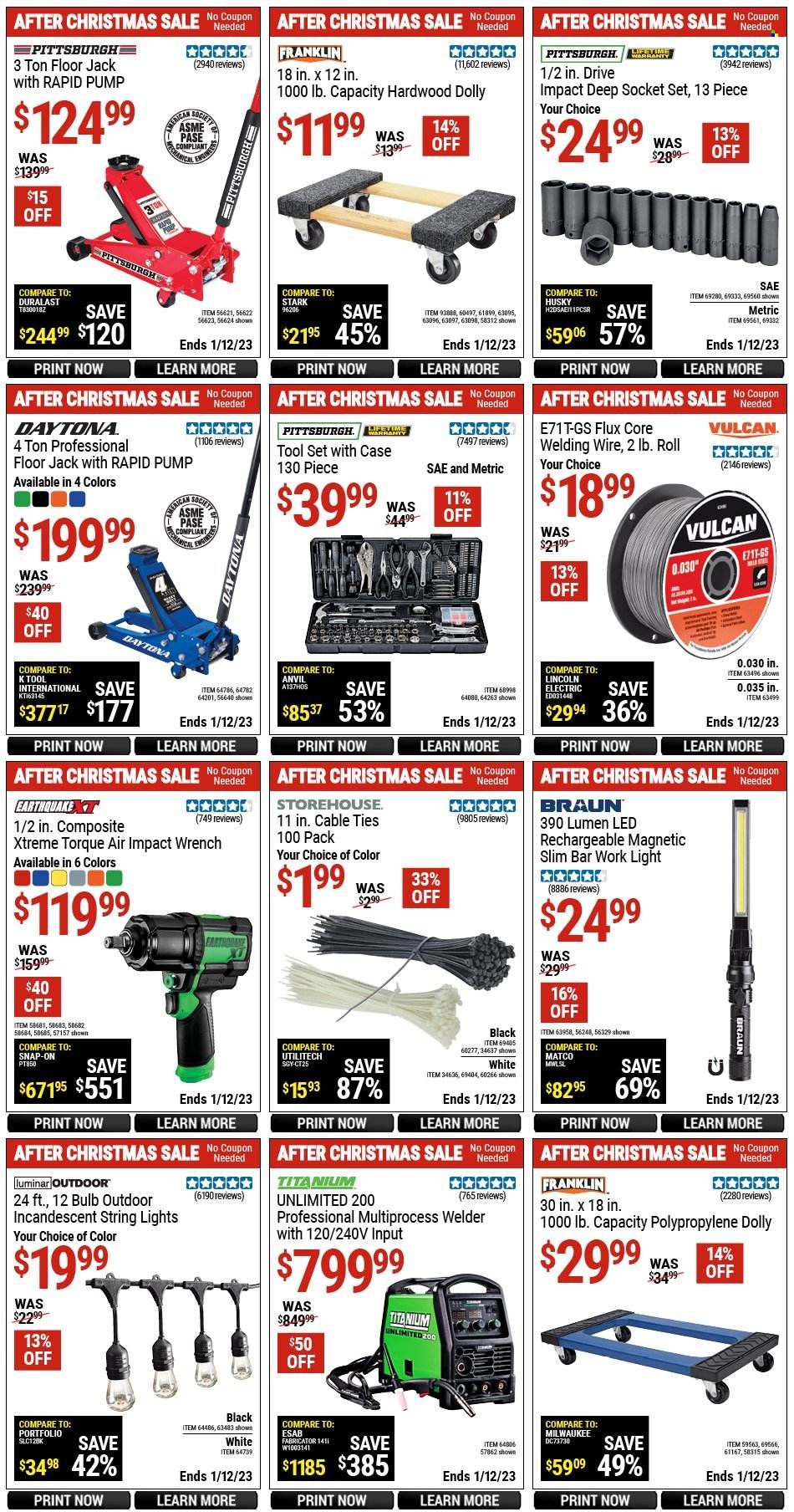 Harbor Freight Weekly Ad Flyer Specials December 27 to January 12, 2023