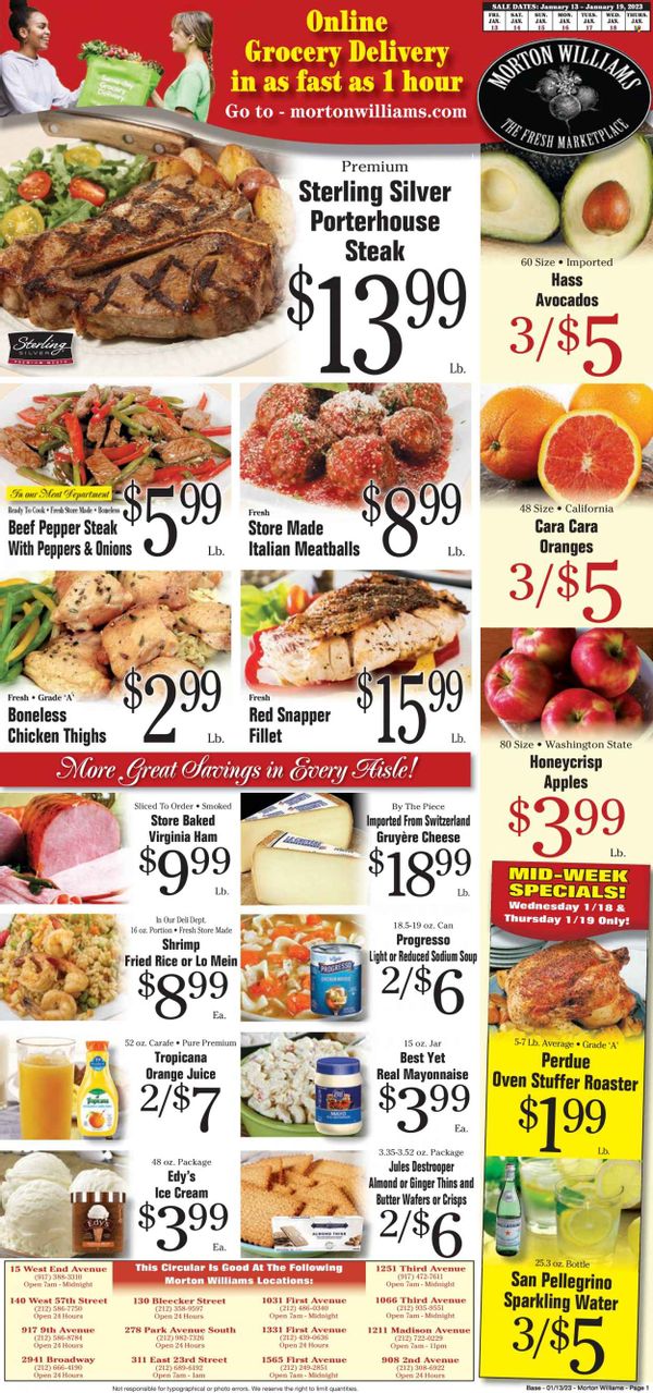 Morton Williams (NY) Weekly Ad Flyer Specials January 13 to January 19 ...