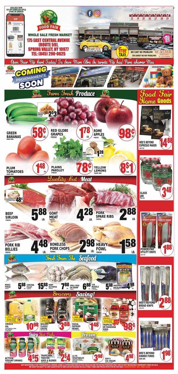 Food Fair Fresh Market (NY) Weekly Ad Flyer Specials January 13 to ...