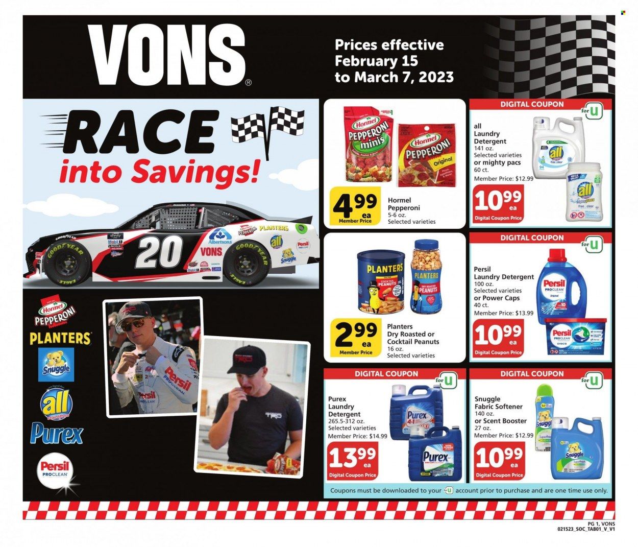 Vons (CA) Weekly Ad Flyer Specials February 15 to March 7, 2023