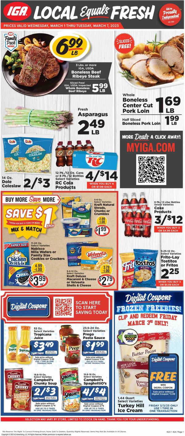 IGA (VA) Weekly Ad Flyer Specials March 1 to March 7, 2023