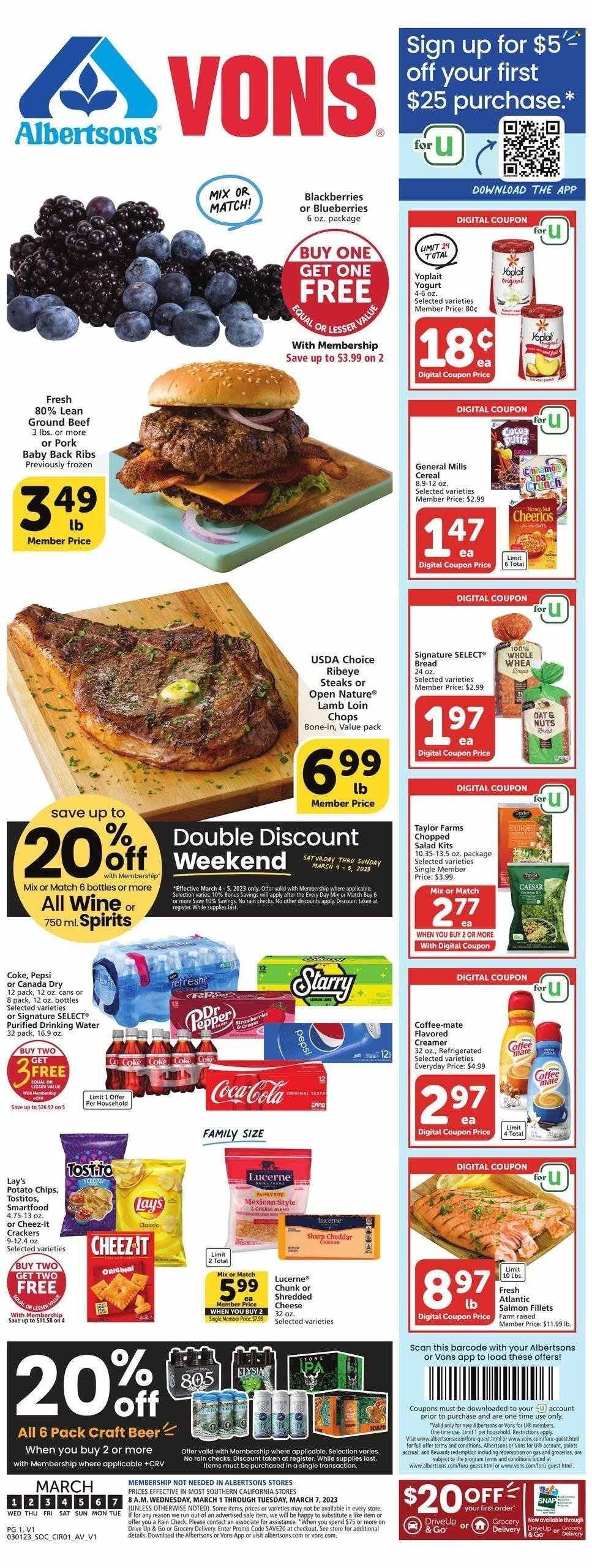 Vons (CA) Weekly Ad Flyer Specials March 1 to March 7, 2023