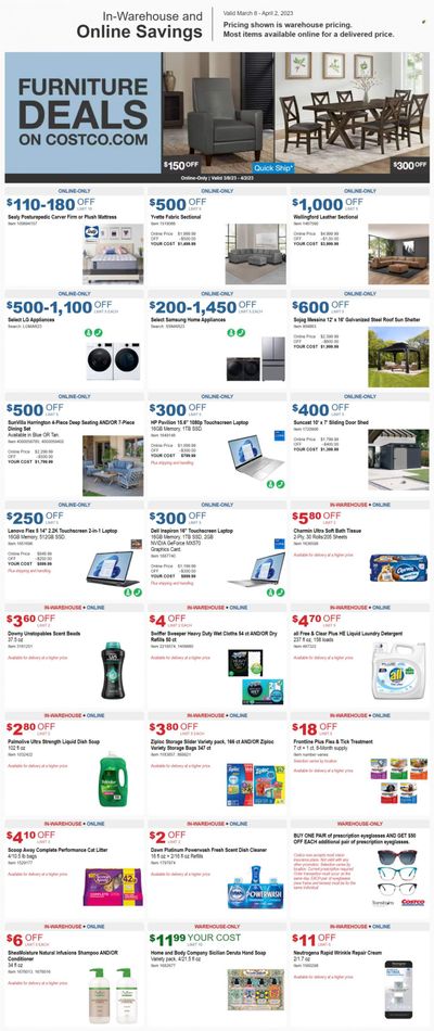 Costco Weekly Ad Flyer Specials January 1 to January 31, 2023