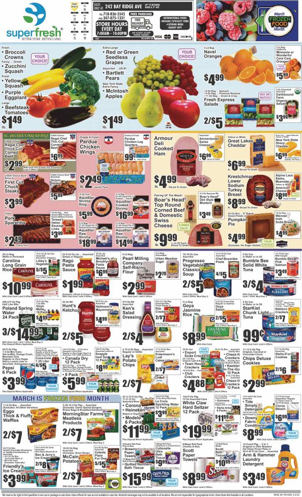 Super Fresh (NY) Weekly Ad Flyer Specials March 3 to March 9, 2023