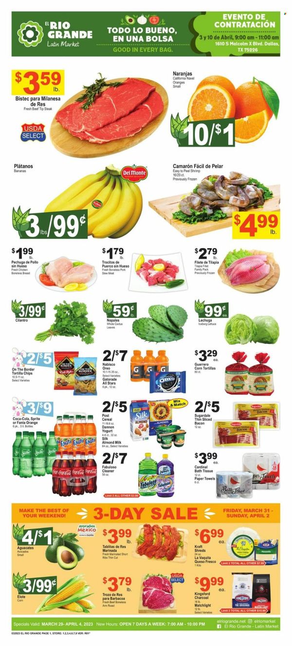 El Rio Grande (TX) Weekly Ad Flyer Specials March 29 to April 4, 2023
