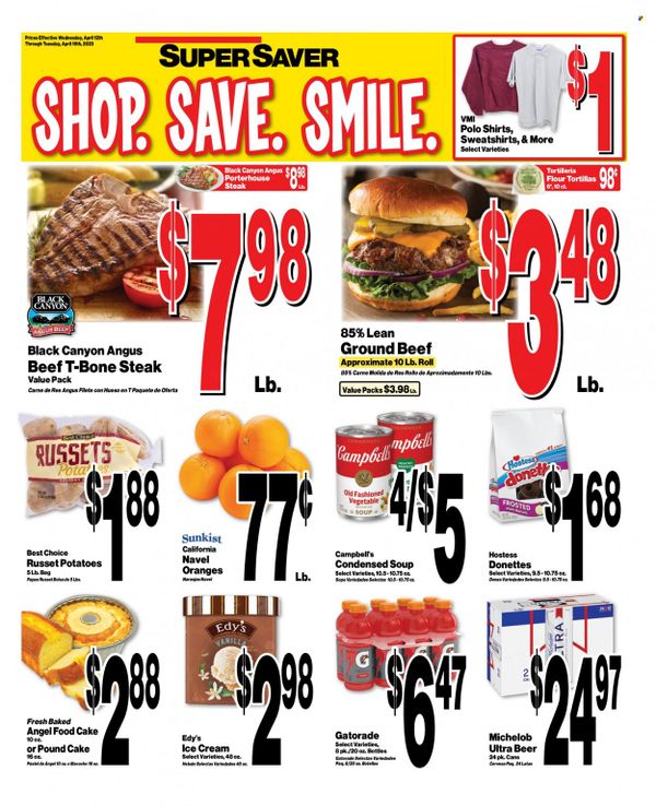 Super Saver Weekly Ad Flyer Specials April 12 to April 18, 2023