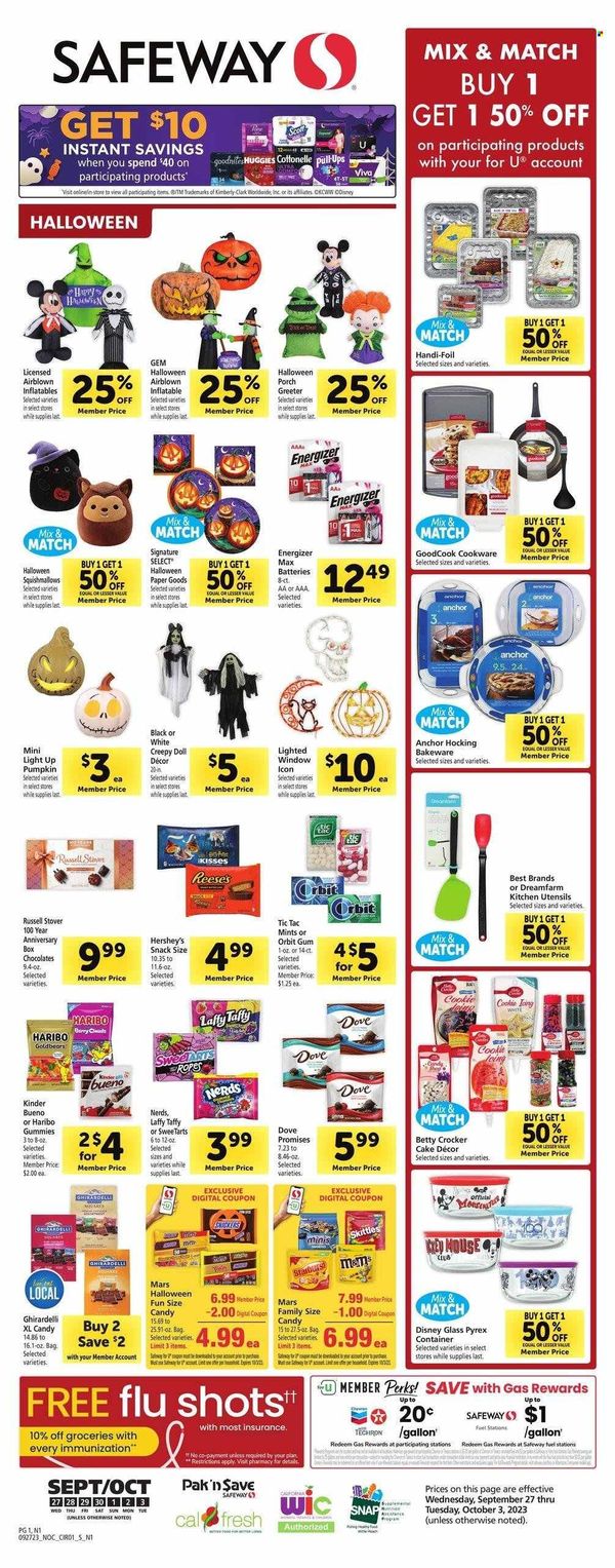 Safeway (CA) Weekly Ad Flyer Specials September 27 to October 3, 2023