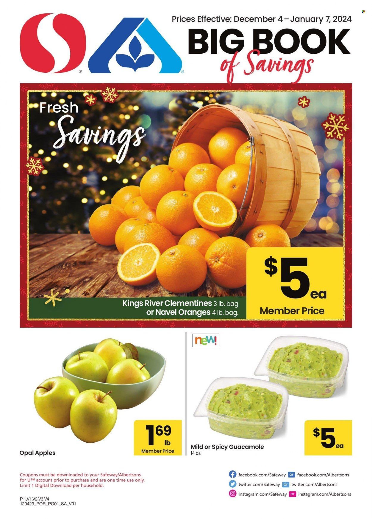 Safeway (OR, WA) Weekly Ad Flyer Specials December 4 to January 7, 2024