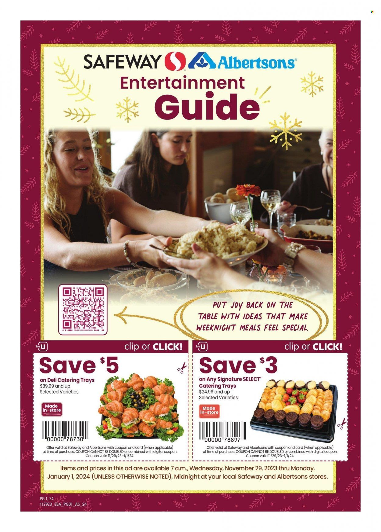 Safeway (ID) Weekly Ad Flyer Specials November 29 to January 1, 2024