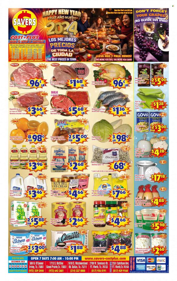 Savers Cost Plus (TX) Weekly Ad Flyer Specials December 27 to January 2, 2024