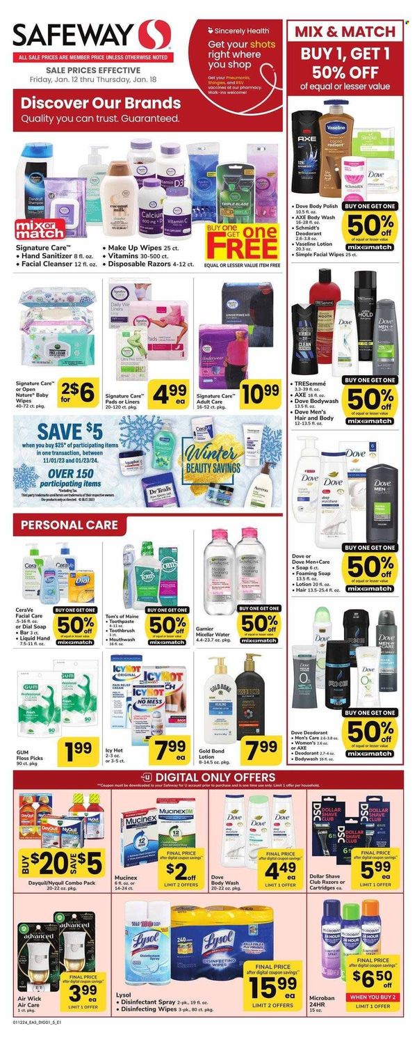 Safeway (MD, VA) Weekly Ad Flyer Specials January 12 to January 18, 2024